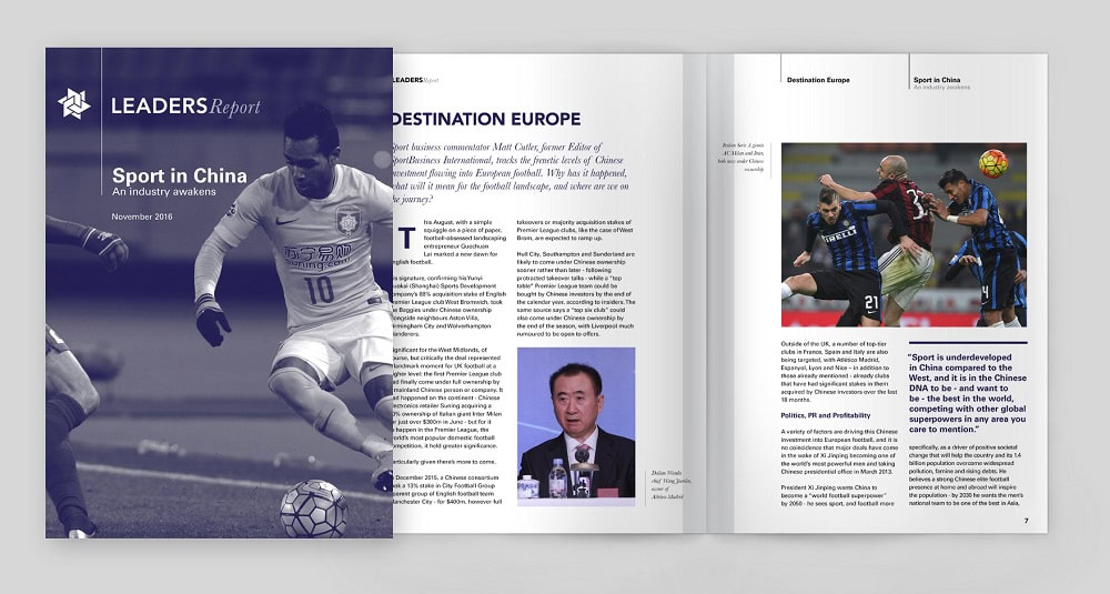 Leaders Special Report: Sport in China - Sport Business